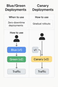 Blue/Green vs Canary Deployments: When and How to Use Each - TeachMeIDEA
