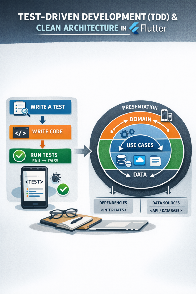 Test‑Driven Development (TDD) & Clean Architecture in Flutter - TeachMeIDEA