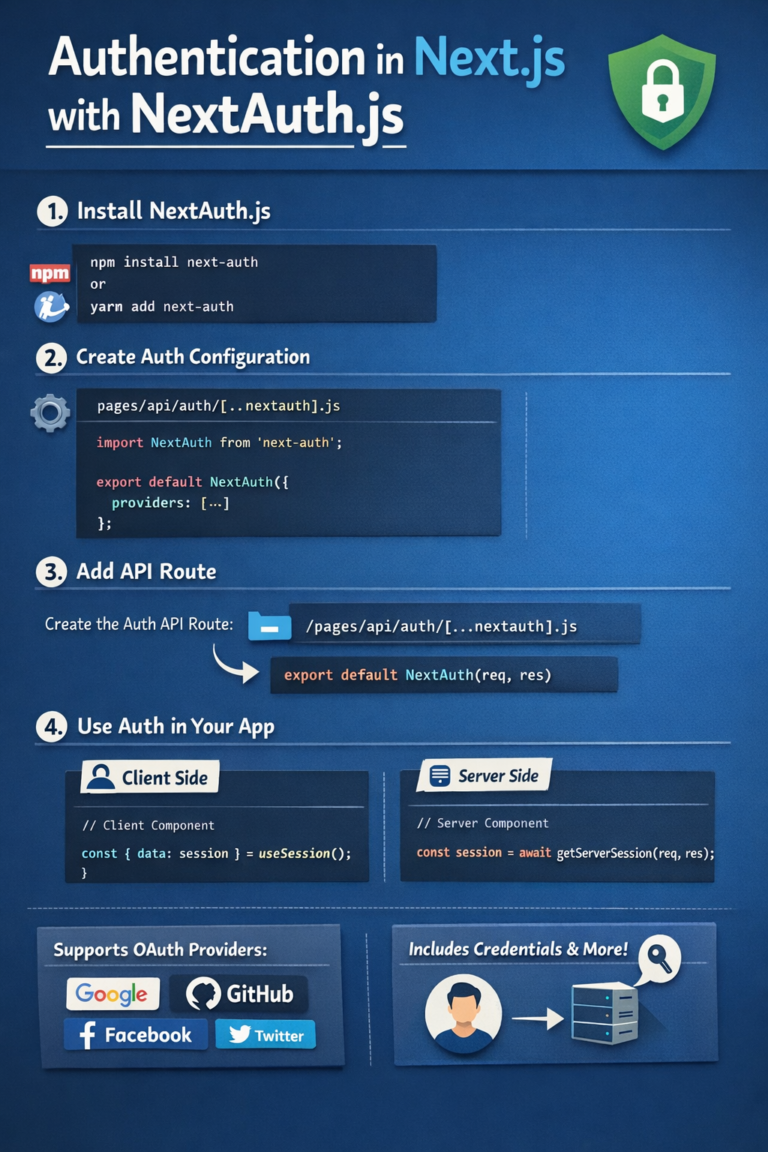 Authentication In Next Js With Nextauth Js Auth Js Teachmeidea