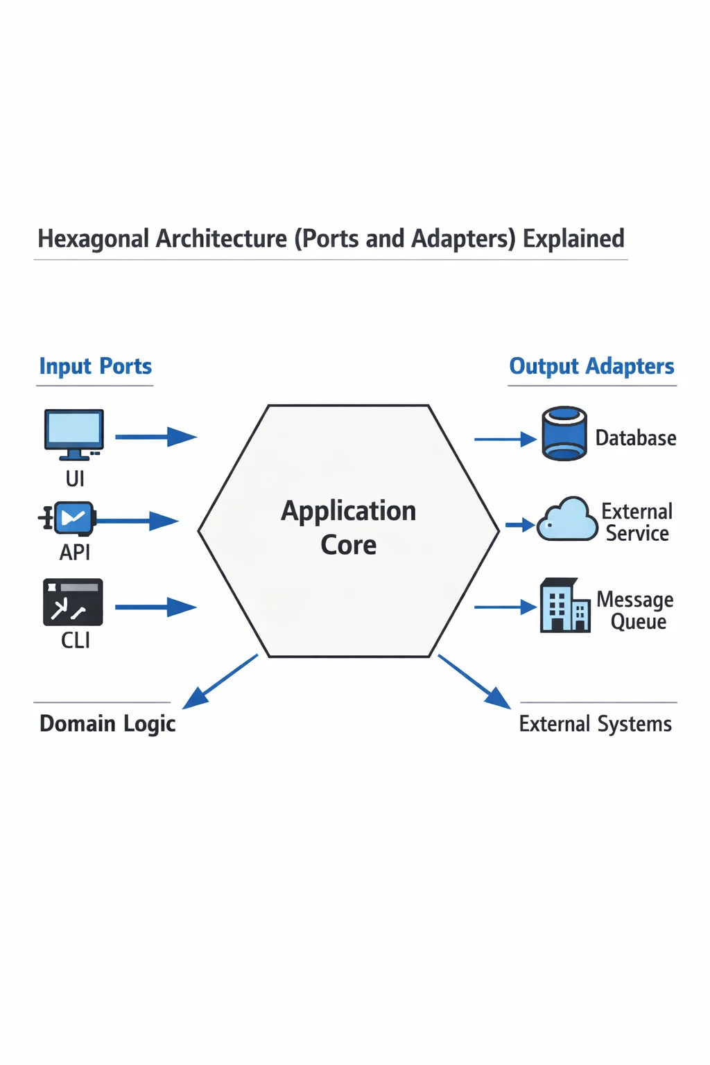 Hexagonal Architecture (Ports and Adapters) Explained - TeachMeIDEA